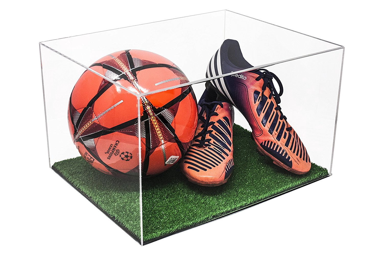 Versatile Deluxe Clear Acrylic Display Case - Large Rectangle Box with ...