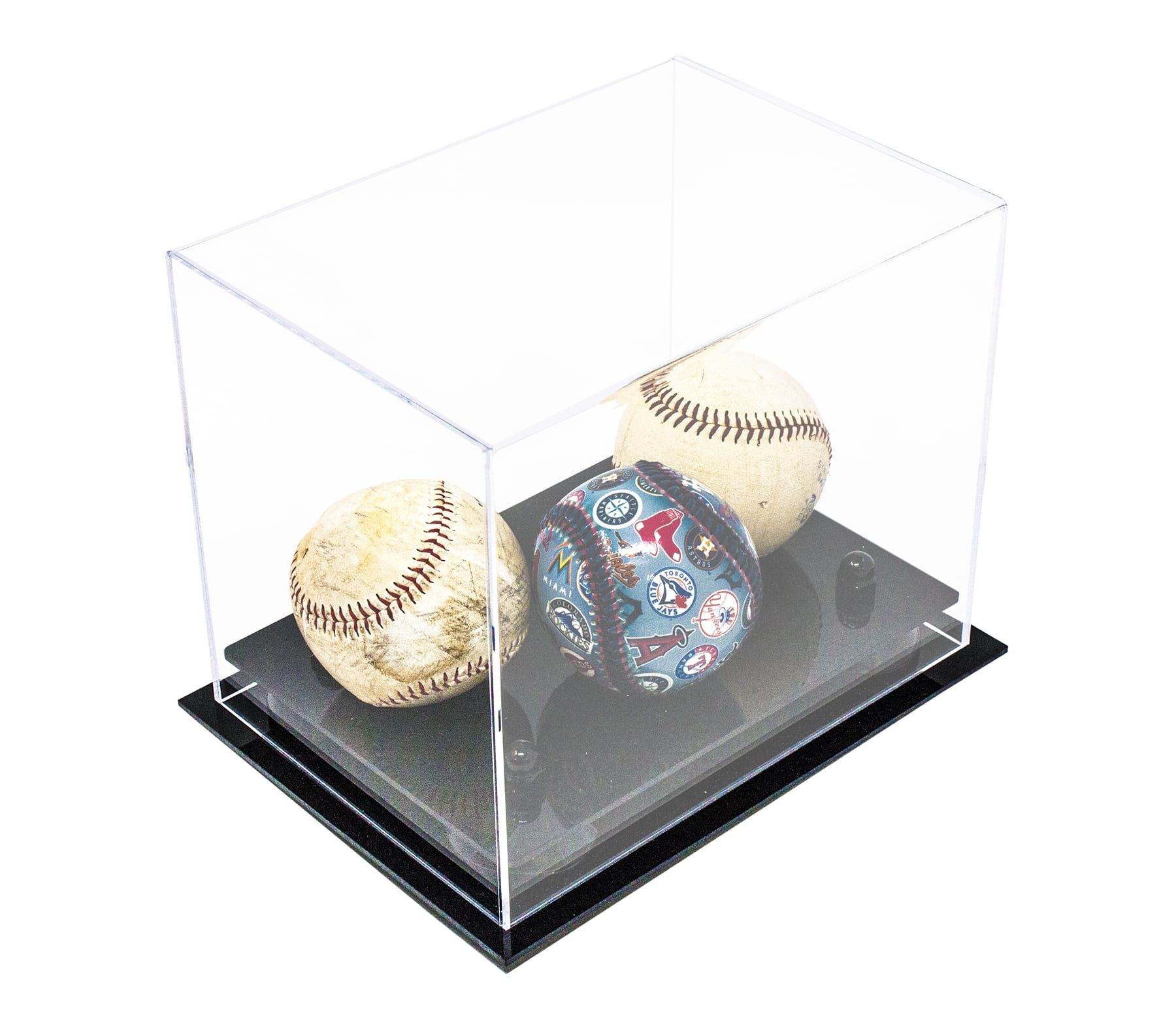 Versatile Deluxe Clear Acrylic Display Case - Small Rectangle Box with ...