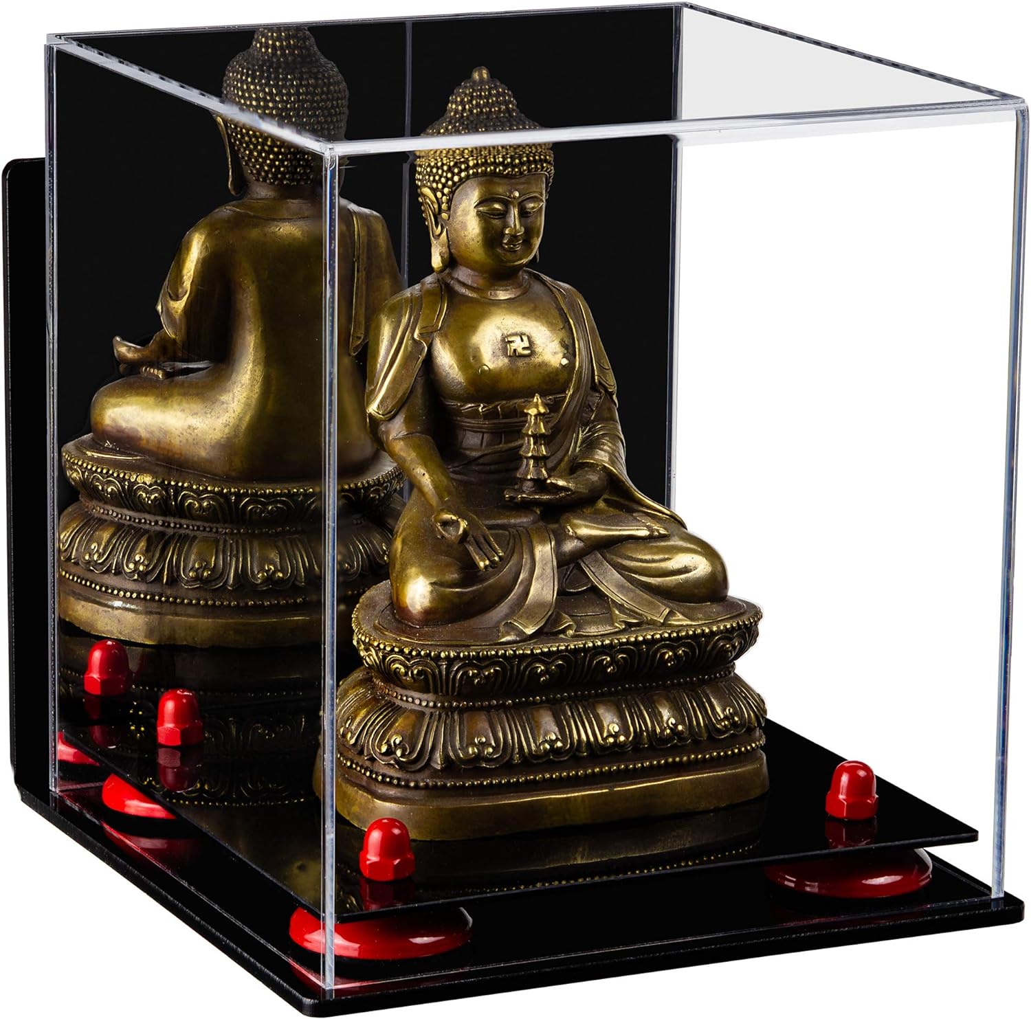 Versatile Display Case - Small Rectangle Box with Mirror, Wall Mount ...