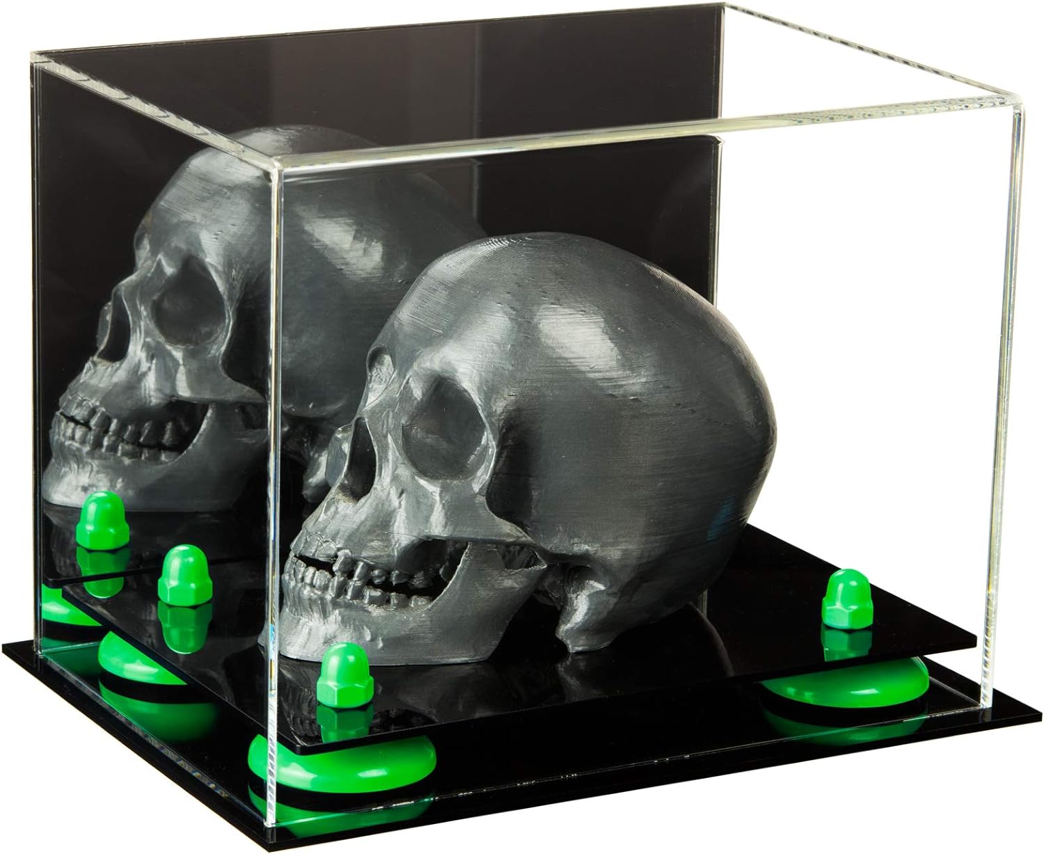 Versatile Display Case - Small Rectangle Box with Mirror and Green ...