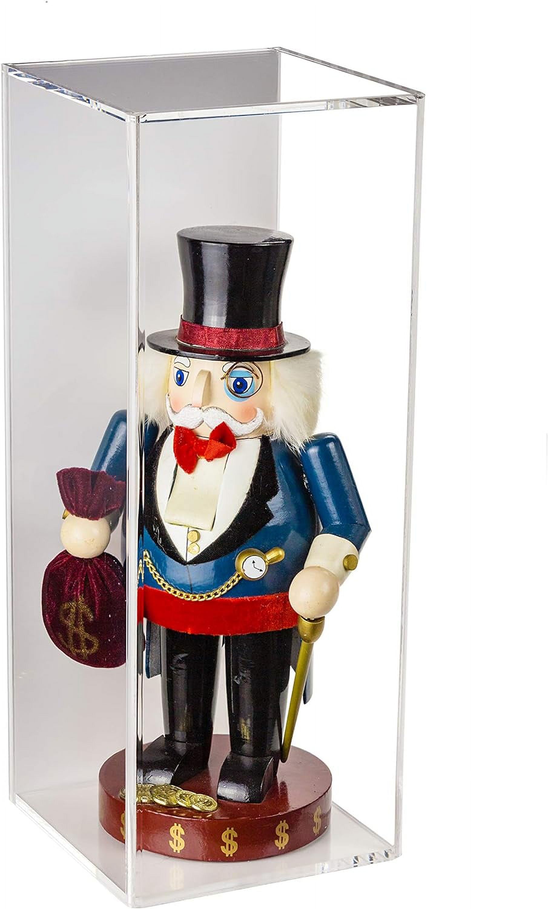 Versatile Display Case with White Back and Wall Mount (Vertical or ...