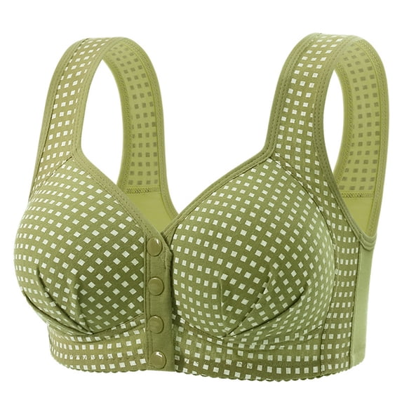Versatile Dot Pattern Bra For Women Designed With Front Snap Closure ...