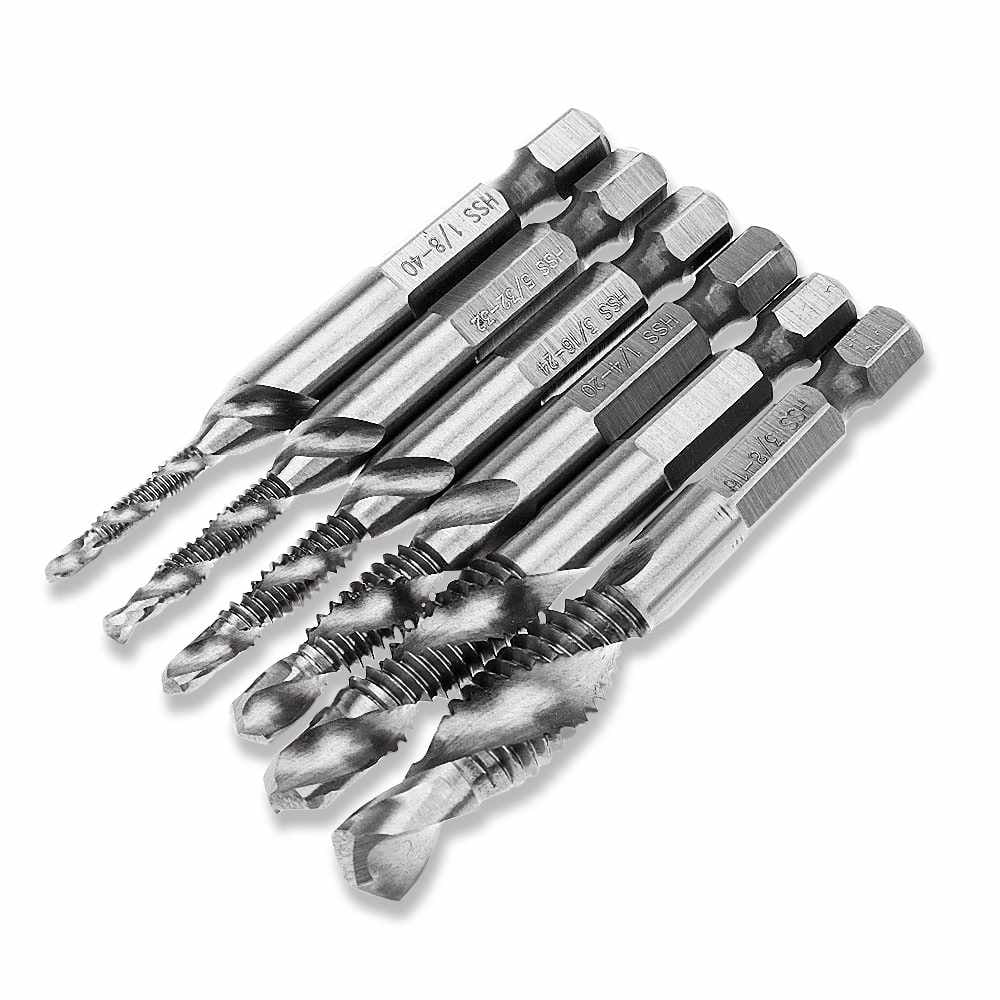 Professional Drill Tap Set, Drill Tap Combination Bit Set For Soft ...