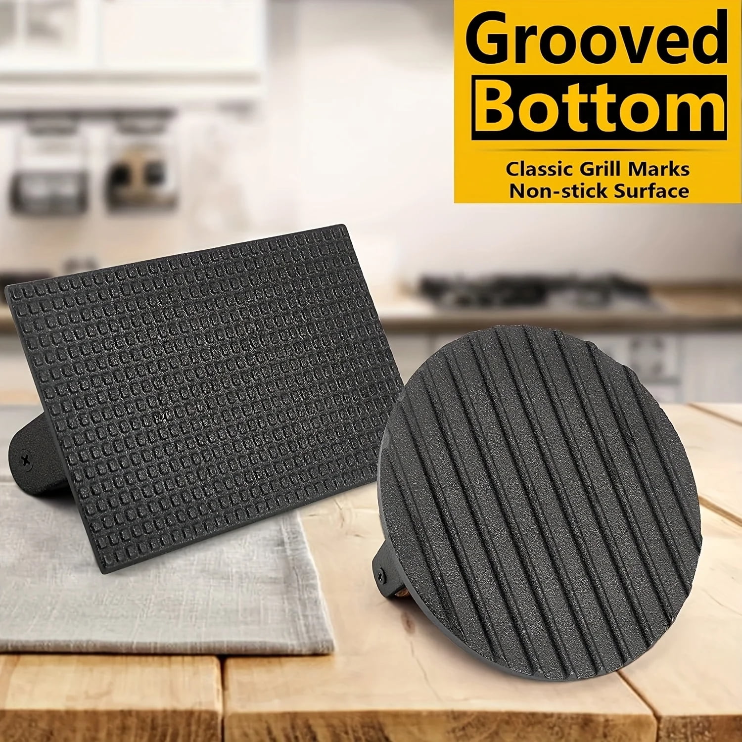 Versatile Durable and Reliable Cast Iron Burger Making Tool ...