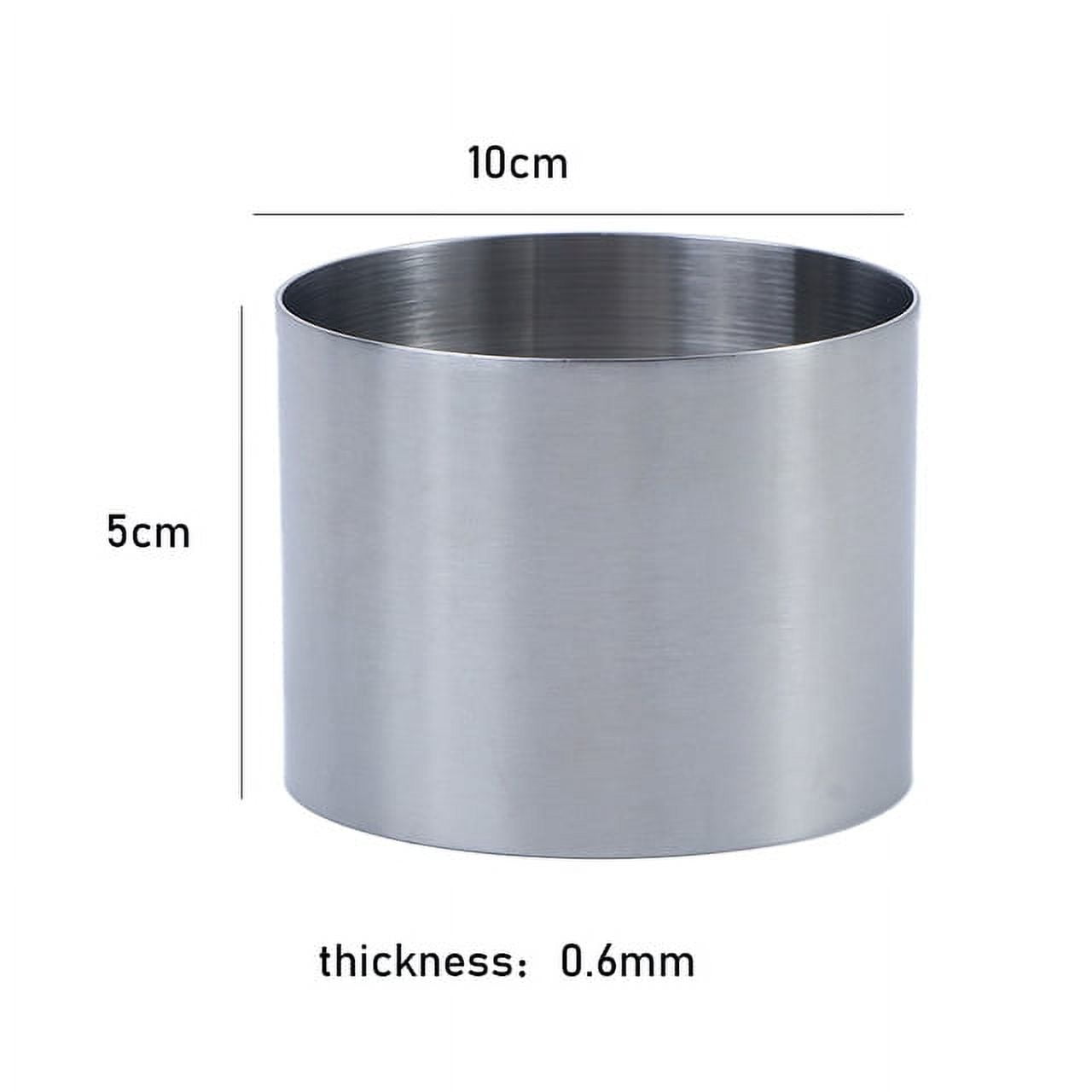 Versatile and Durable Stainless Steel Reusable Round Cake Mold ...