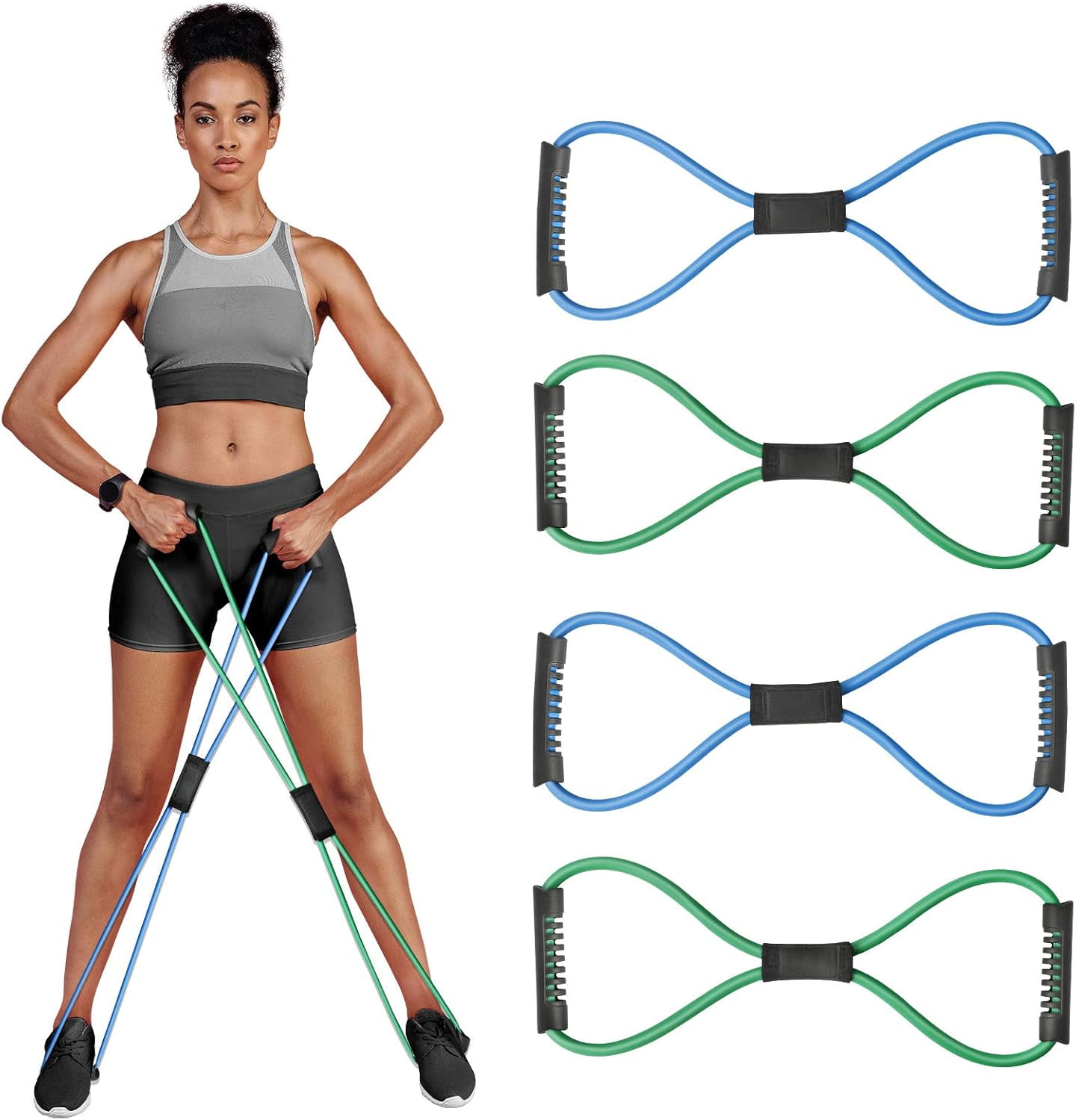 Versatile Exerciser Figure 8 Exercise Band, Strength Training Physical ...