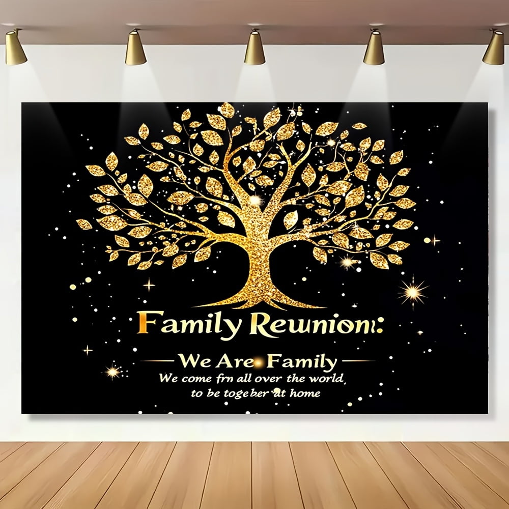 Versatile Family Reunion Banner - Easy Hang, Polyester, Perfect for All ...