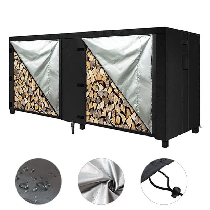 Versatile Firewood Organizer Firewood Log Rack Cover Tarpaulin Sheet ...