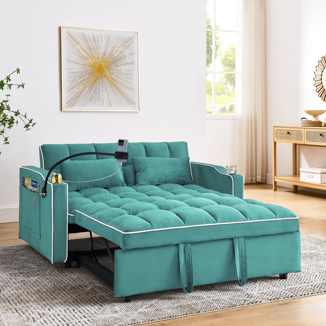 Versatile Foldable Sofa Bed - 3 Length Options, Space-Saving Design ...