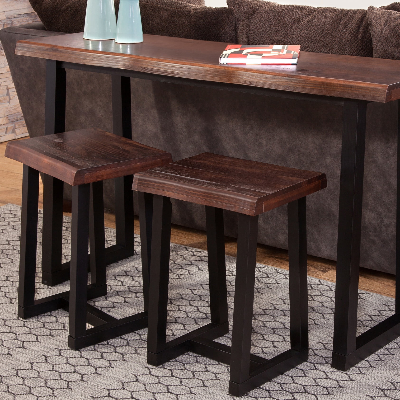 Versatile Group Function - Optimize Your Space with the Brown Live Edge ...