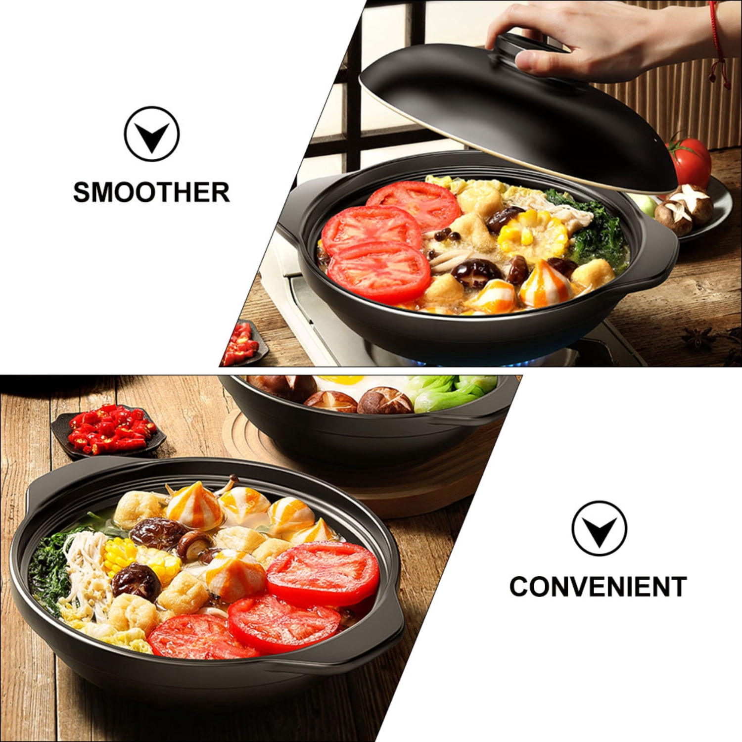 Versatile Individual Ceramic Household Commercial Pot for Stewing and ...