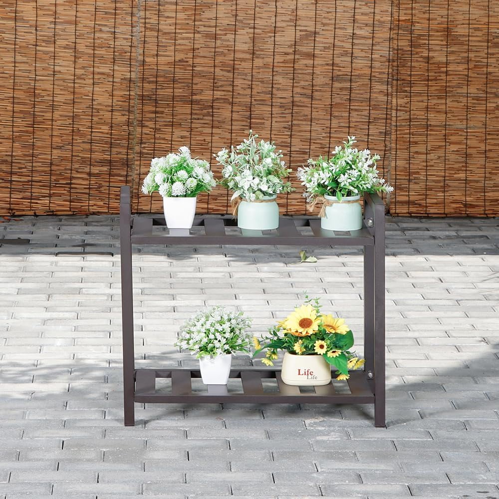 Versatile Indoor/Outdoor Plant Stand – High-Strength Aluminum with 300 ...