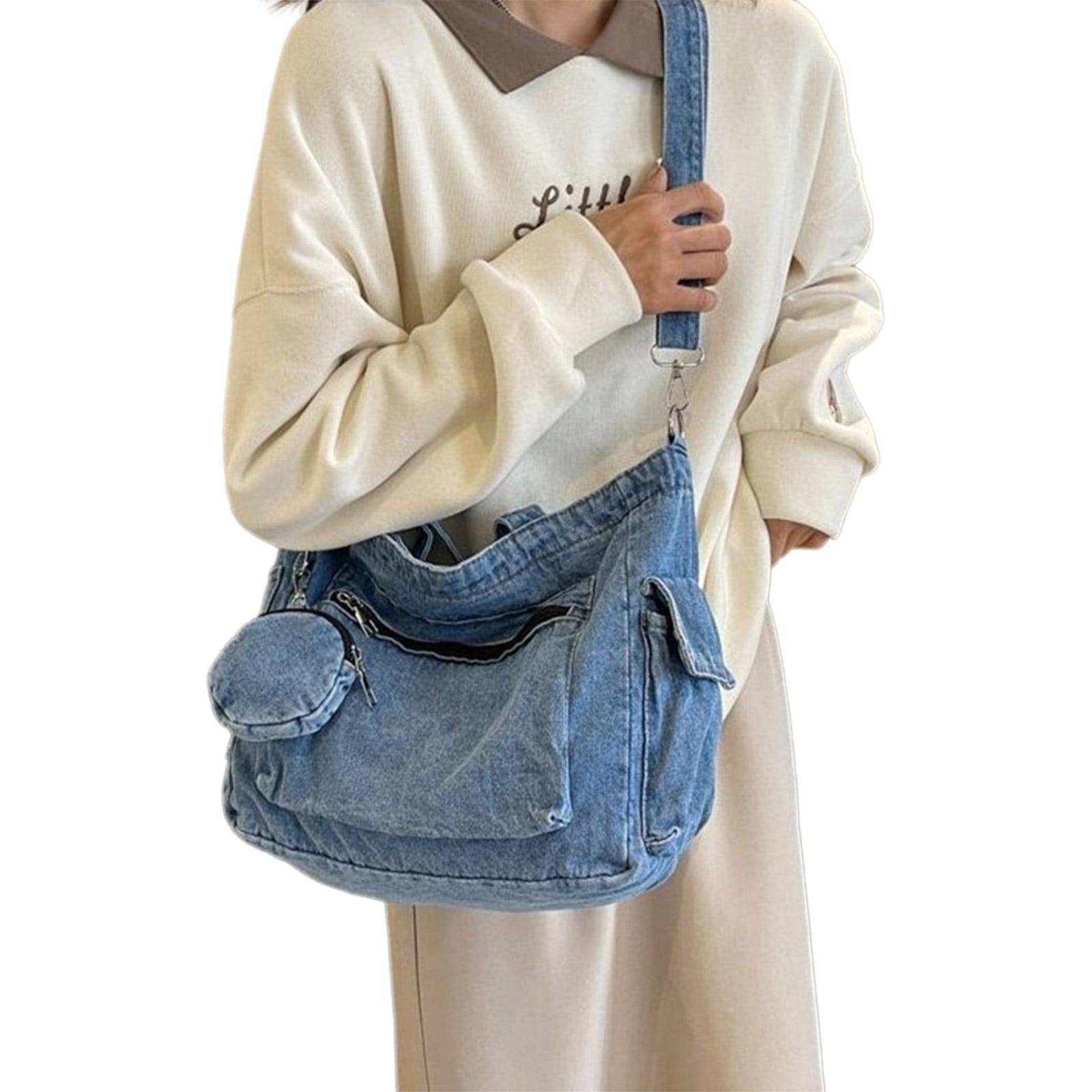Versatile Jeans Shoulder Bag For Women Large Crossbody Bags Handbag ...