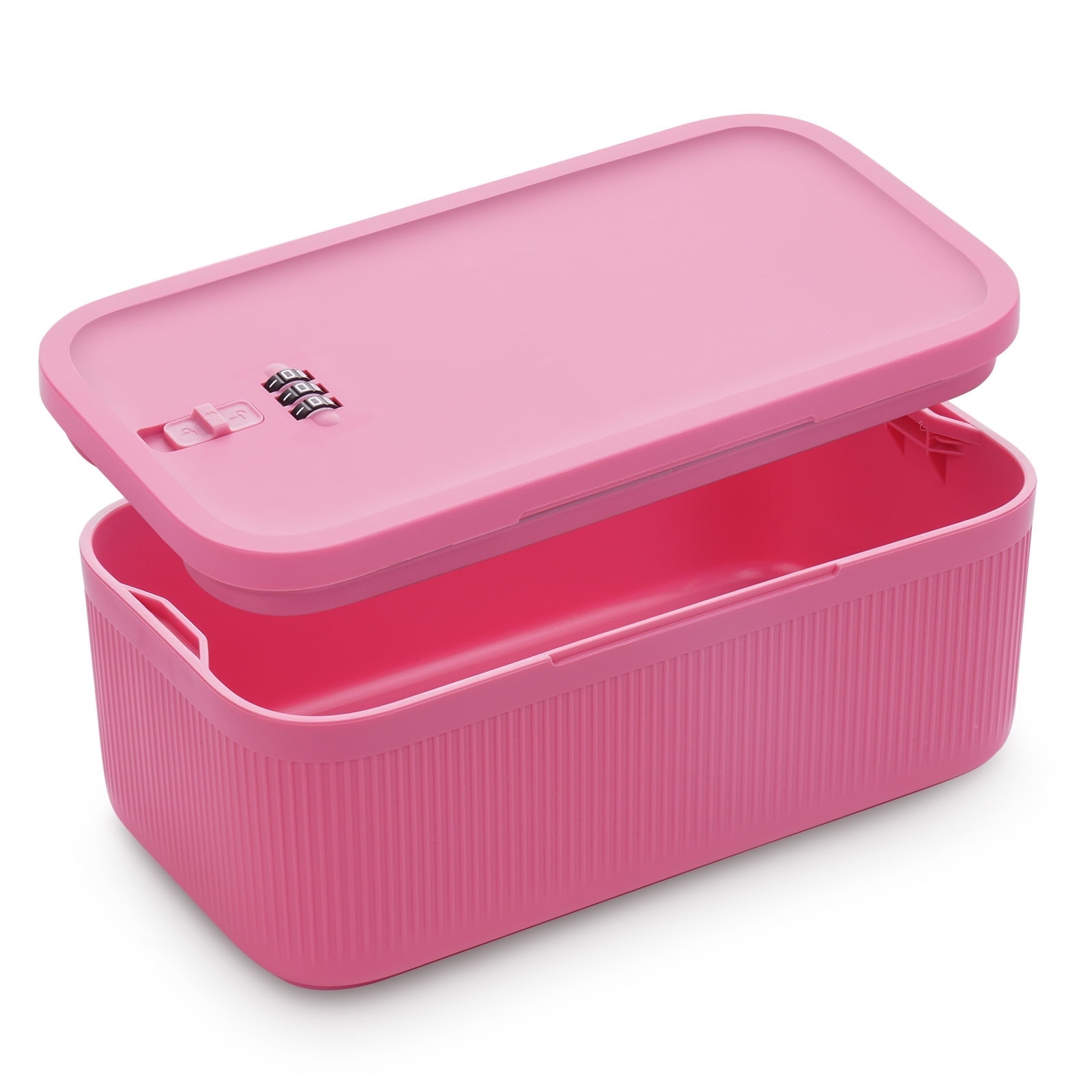 Lock Box with Code – Small Lockable Storage Box for Medication, Food ...