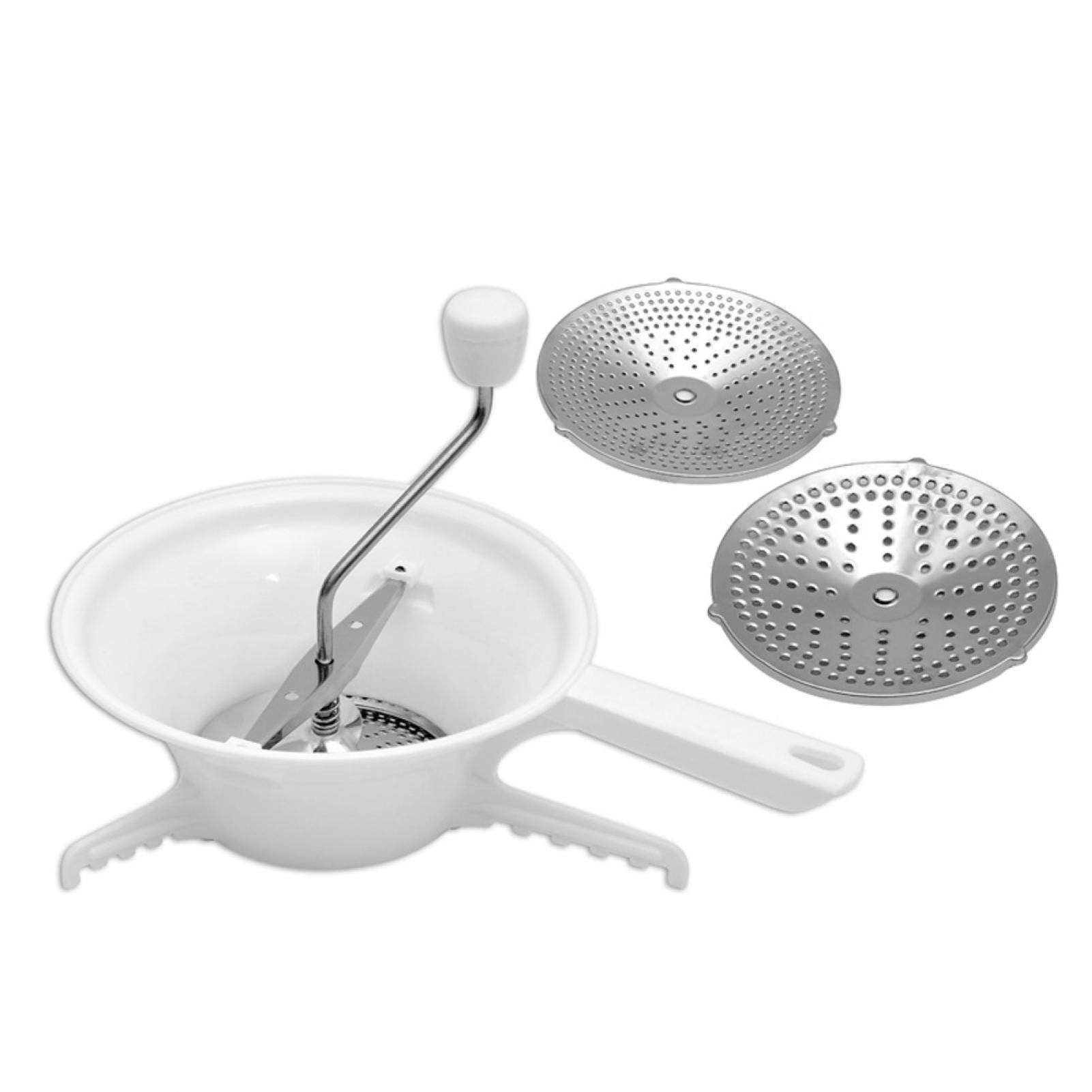 Versatile Manual Food Grinder Mixer with 3 Interchangeable Discs ...