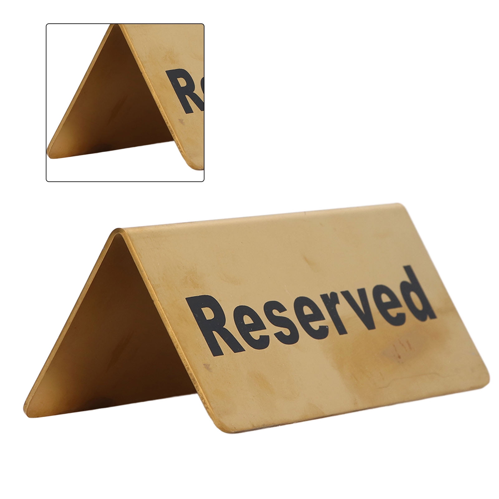 Versatile Metal Table Top Display, Double Sided, Gold Tone, Great For ...