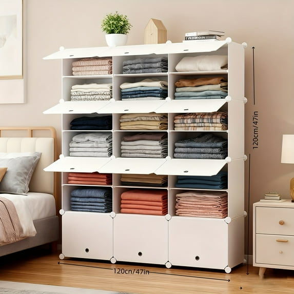 Versatile Modular Clothing Storage Unit for Organizing Apparel ...