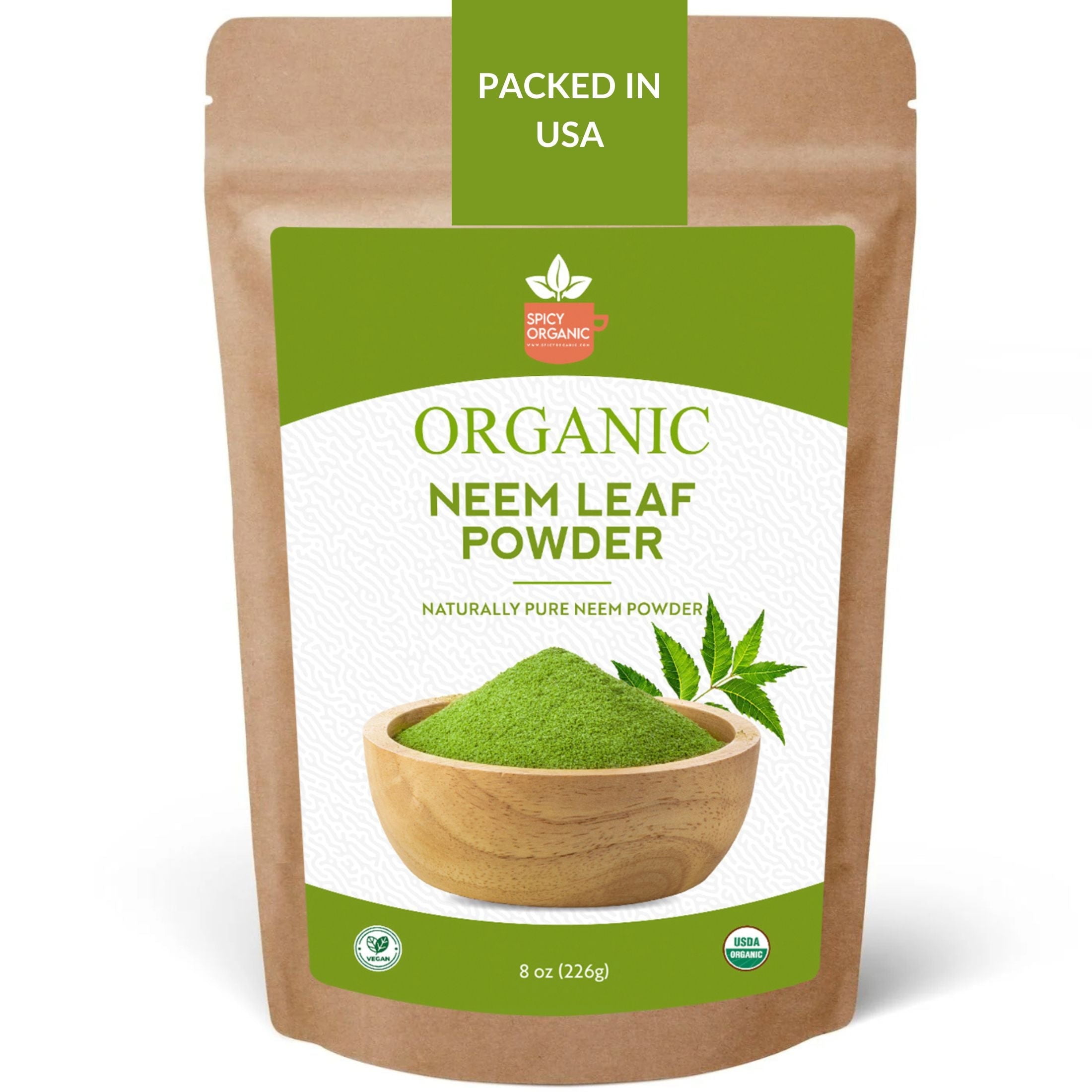 Versatile Organic Neem Powder- Certified USDA Organic - Nature's Answer ...