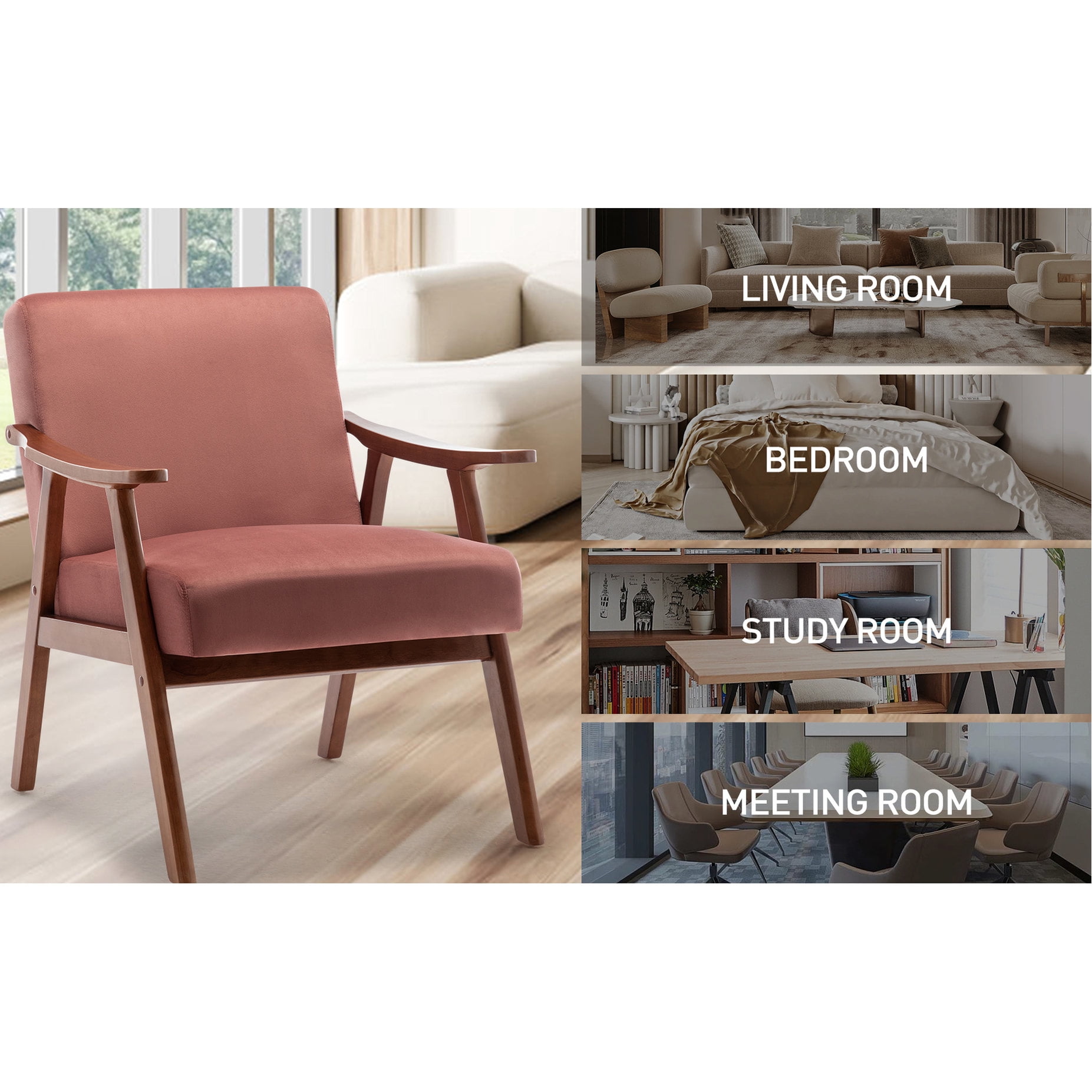 Versatile Placement + Adaptable Chair”-“Office/Lounge + Fit Any Space - Walmart.com