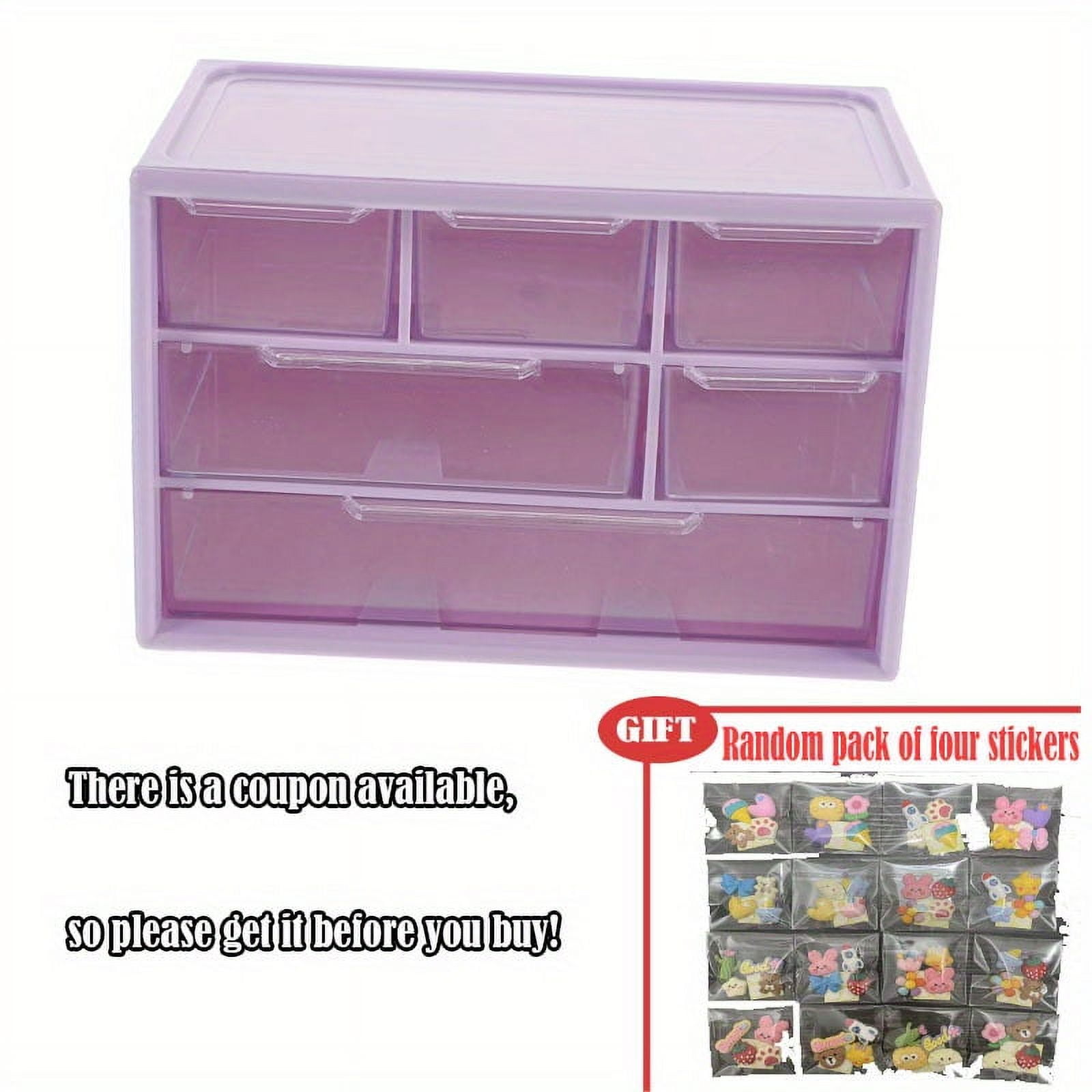 Versatile Plastic Desktop Organizer with Drawers - Perfect for Makeup ...