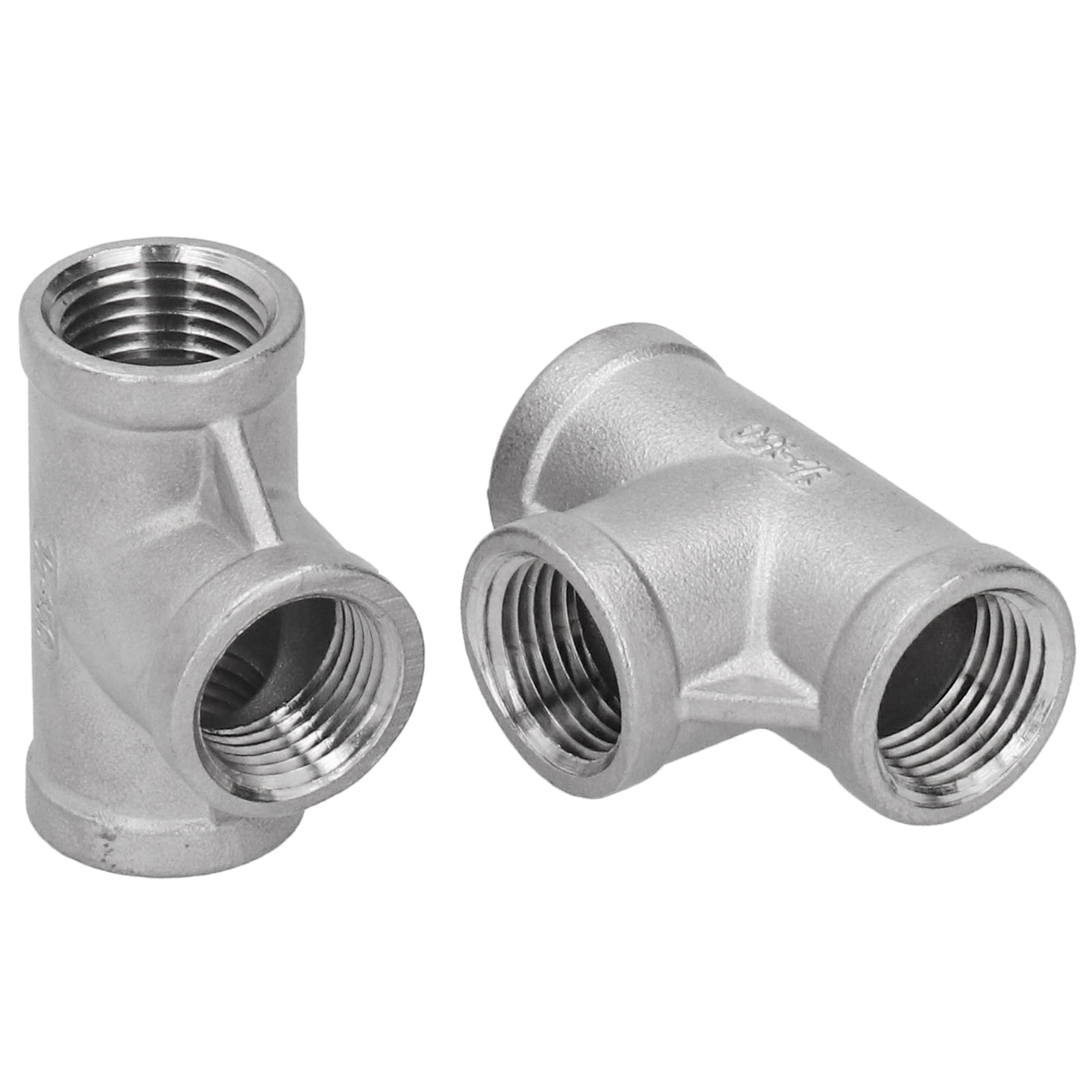 Versatile Plumbing Component,2Pcs 316 Stainless Steel NPT 1/2‑150T Tee ...