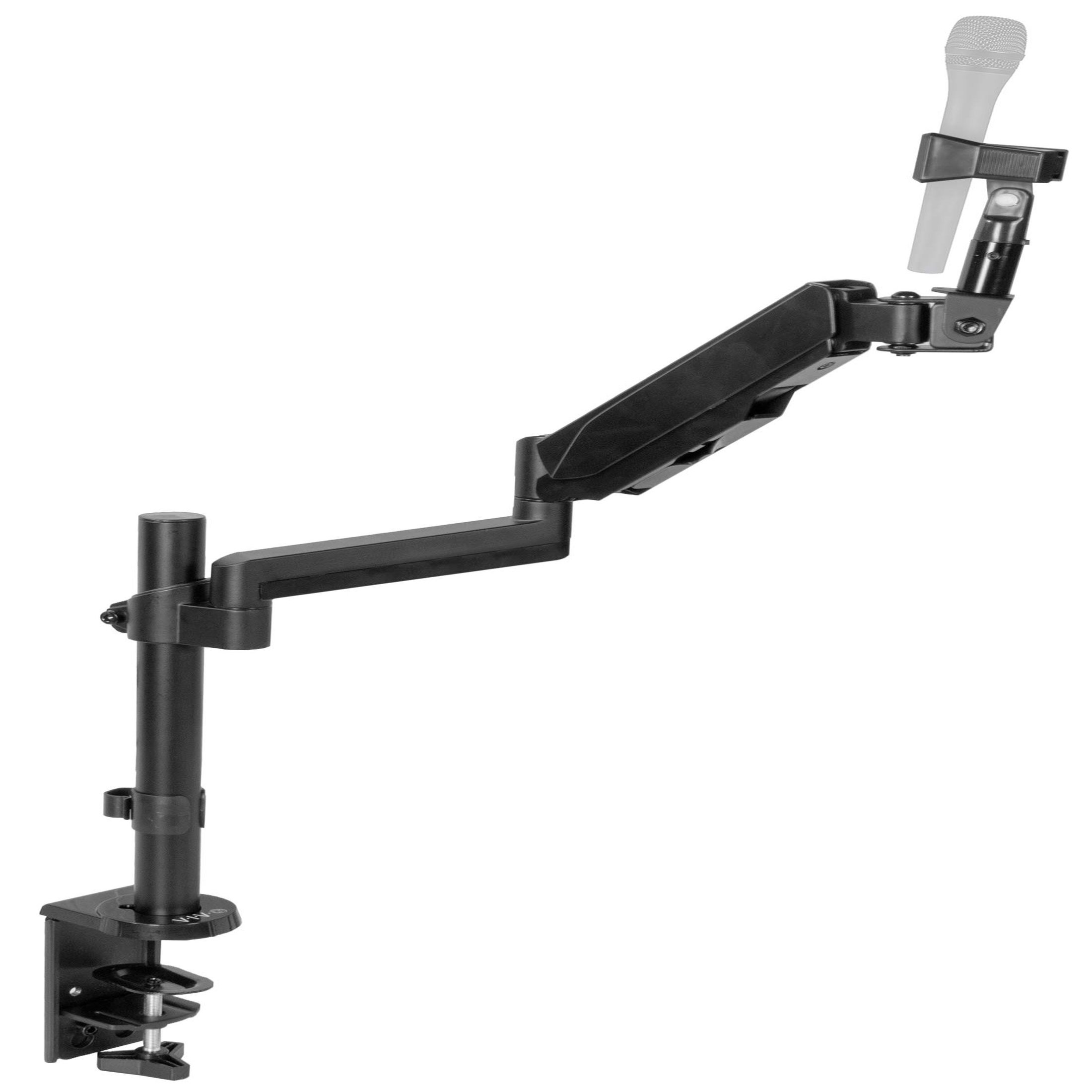 Versatile Pneumatic Microphone Arm with Adjustable Height and Clamp ...