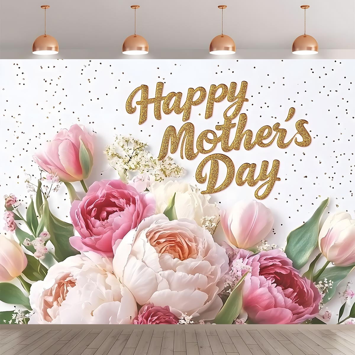 Versatile Polyester Happy Mother's Day & Anniversary Photo Backdrop ...