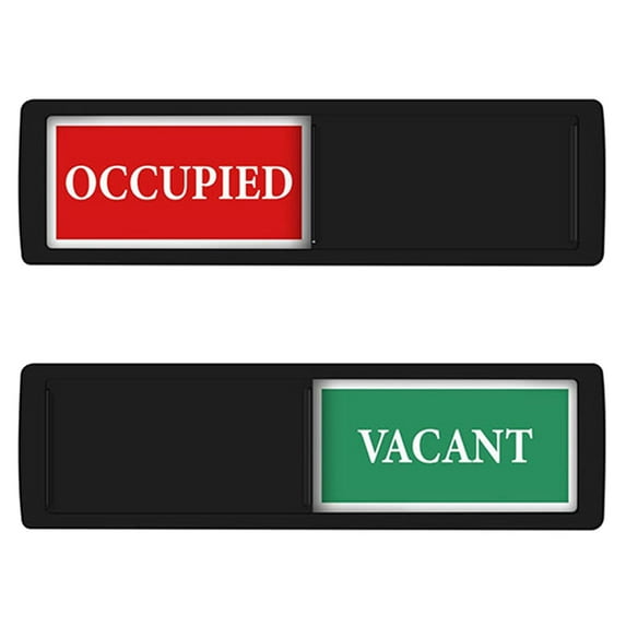 Versatile Privacy Sign Occupied/Vacant Door Signs Slider Door Privacy ...