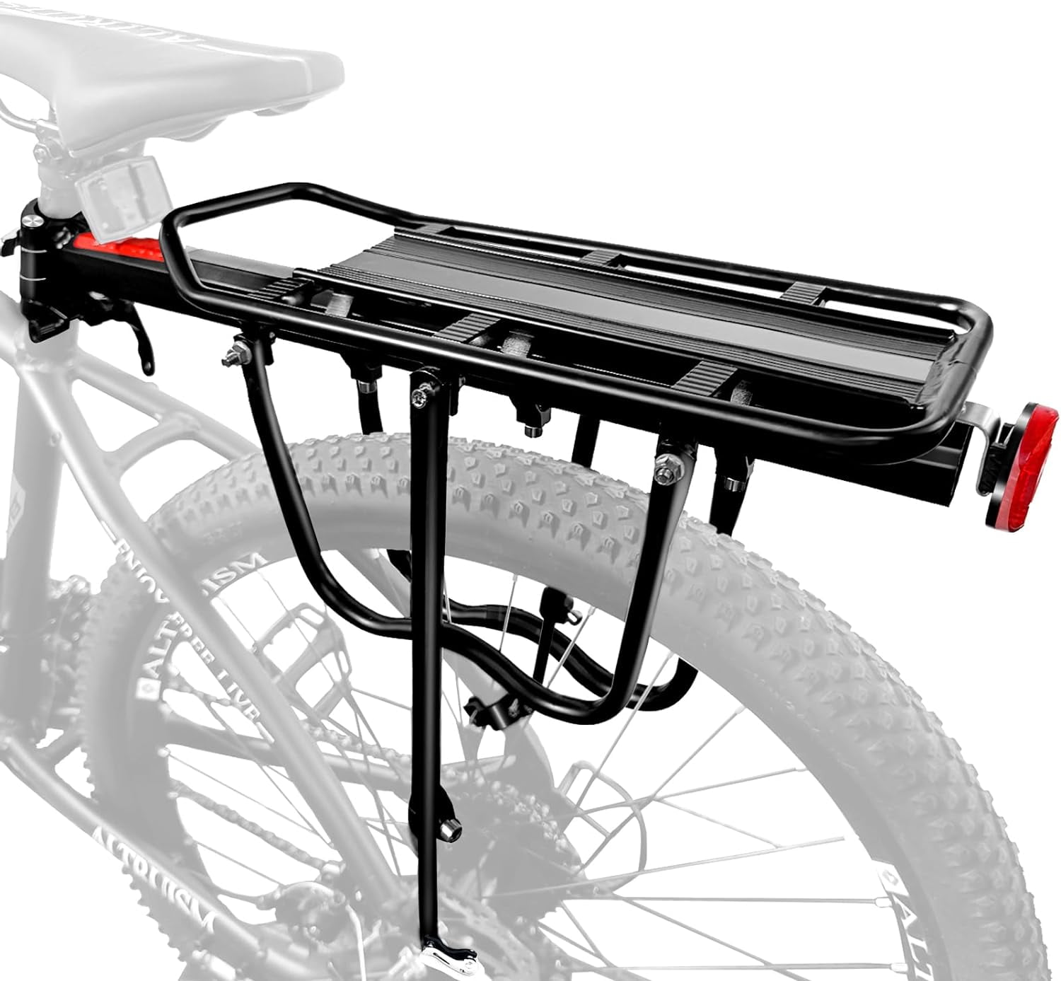 Versatile Rear Bike Rack -110 lbs Load Capacity Bike Cargo Racks- Quick ...