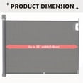 Versatile Retractable Mesh Dog Gate - Extra Wide, 3 Sizes, Large ...