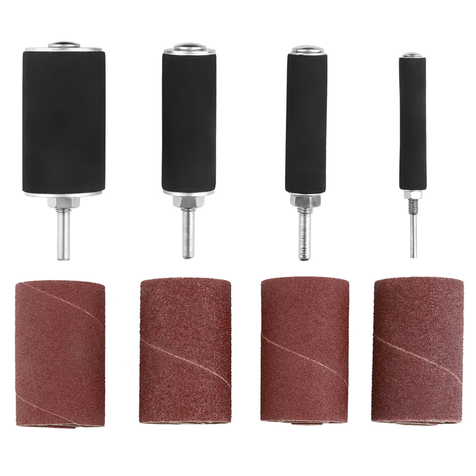 Versatile Sanding Drum Set, 4 Drums, 16 Sleeves For Woodworking ...