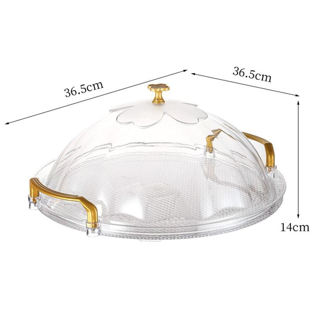 Versatile Serving Platter Cake Tray with Handle Dome Serving Tray with ...