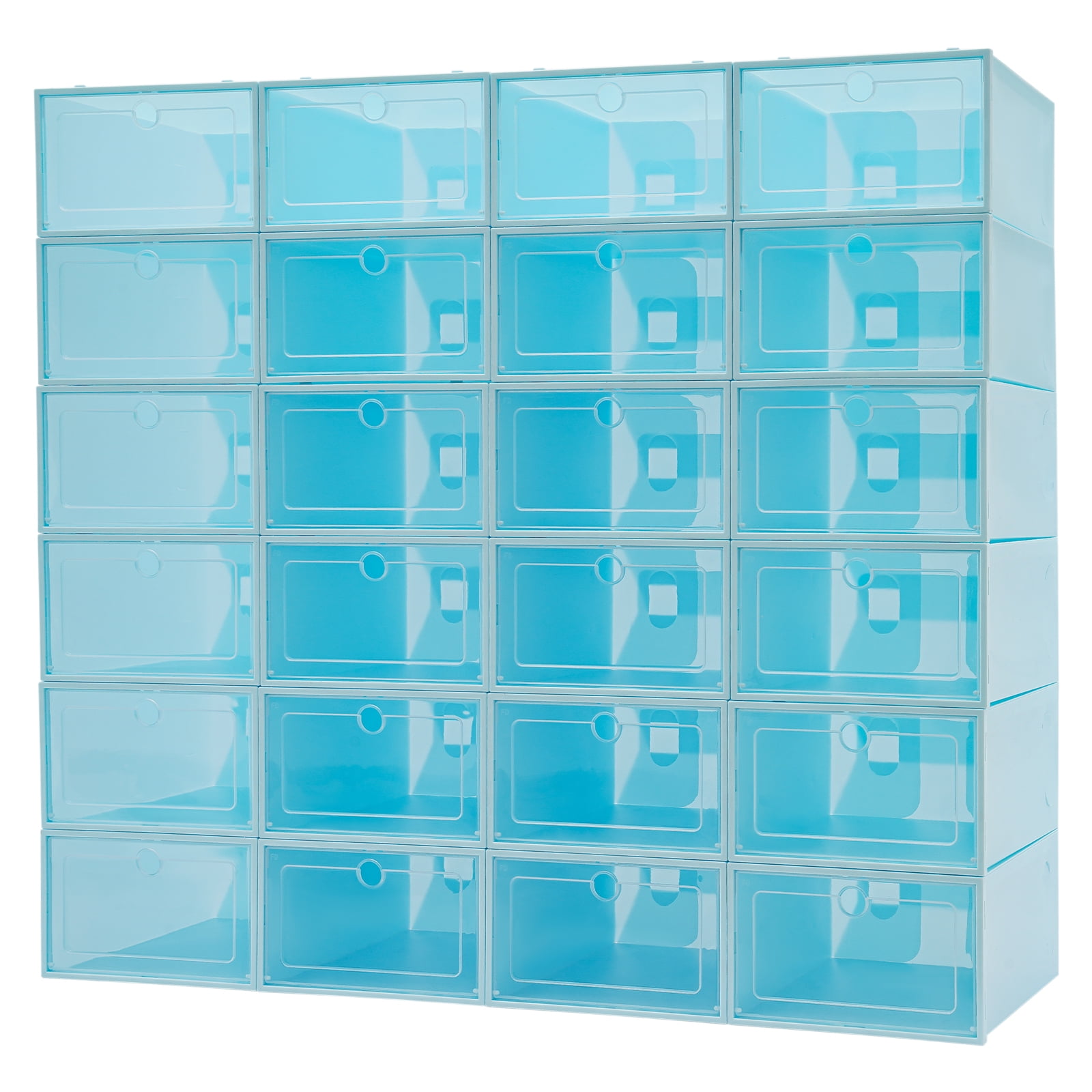 Versatile Shoe Storage Boxes with Stackable and Foldable Design, Durable PP and HIPS Material ...