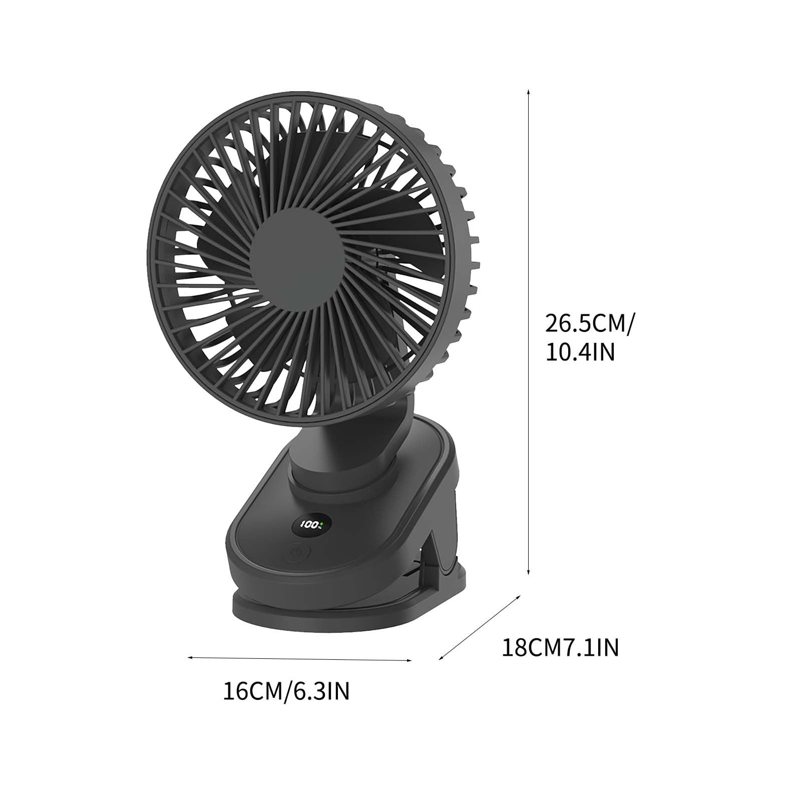 Versatile Silent Fan with Clamp Design for Home or Office,Features ...