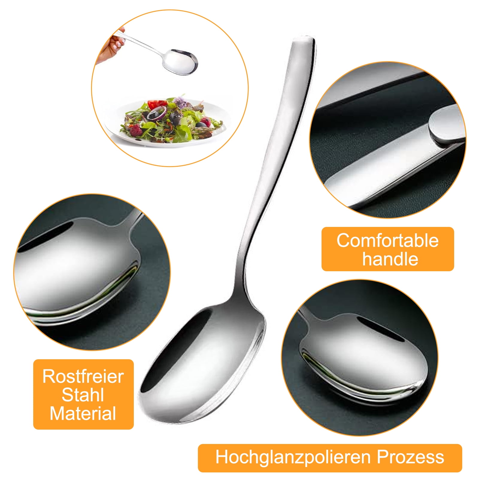 Versatile Solid Serving Spoon For Buffet Serving And Professional Use ...