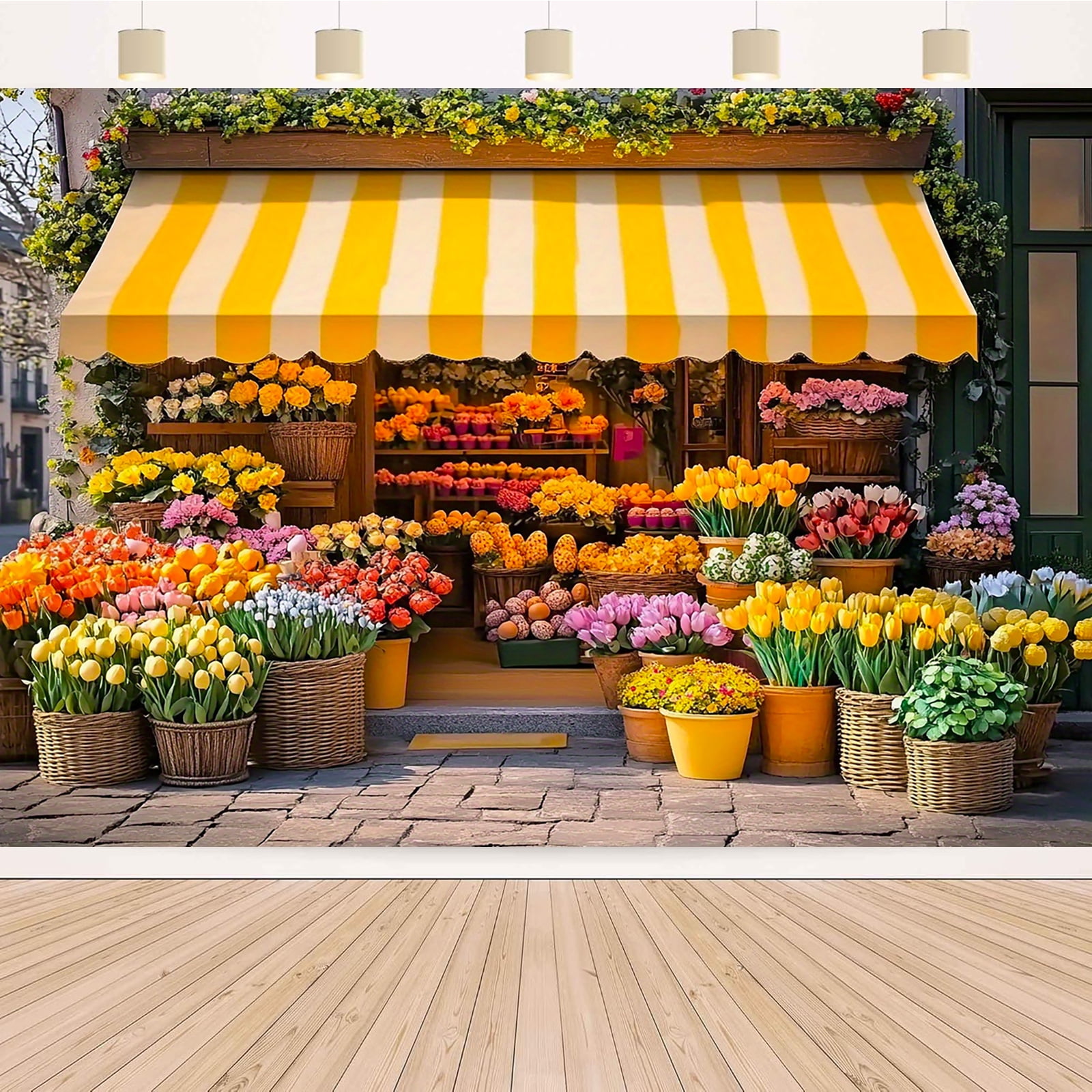 Versatile Spring Flower Shop Backdrop Banner - Perfect for Easter ...