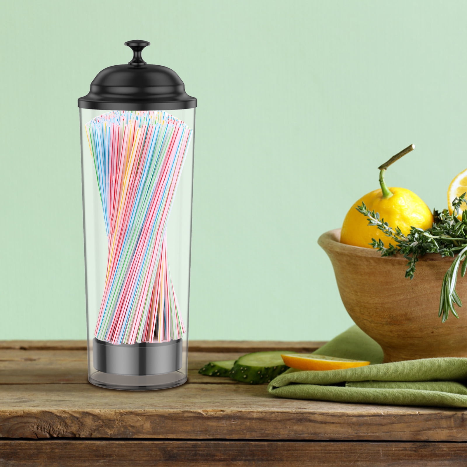 Versatile Straw Organizer Container Convenient Straw Dispenser Straw ...