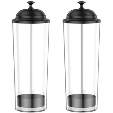 Youngever Straw Dispenser, Plastic Straw Holder with Lid, Drinking ...