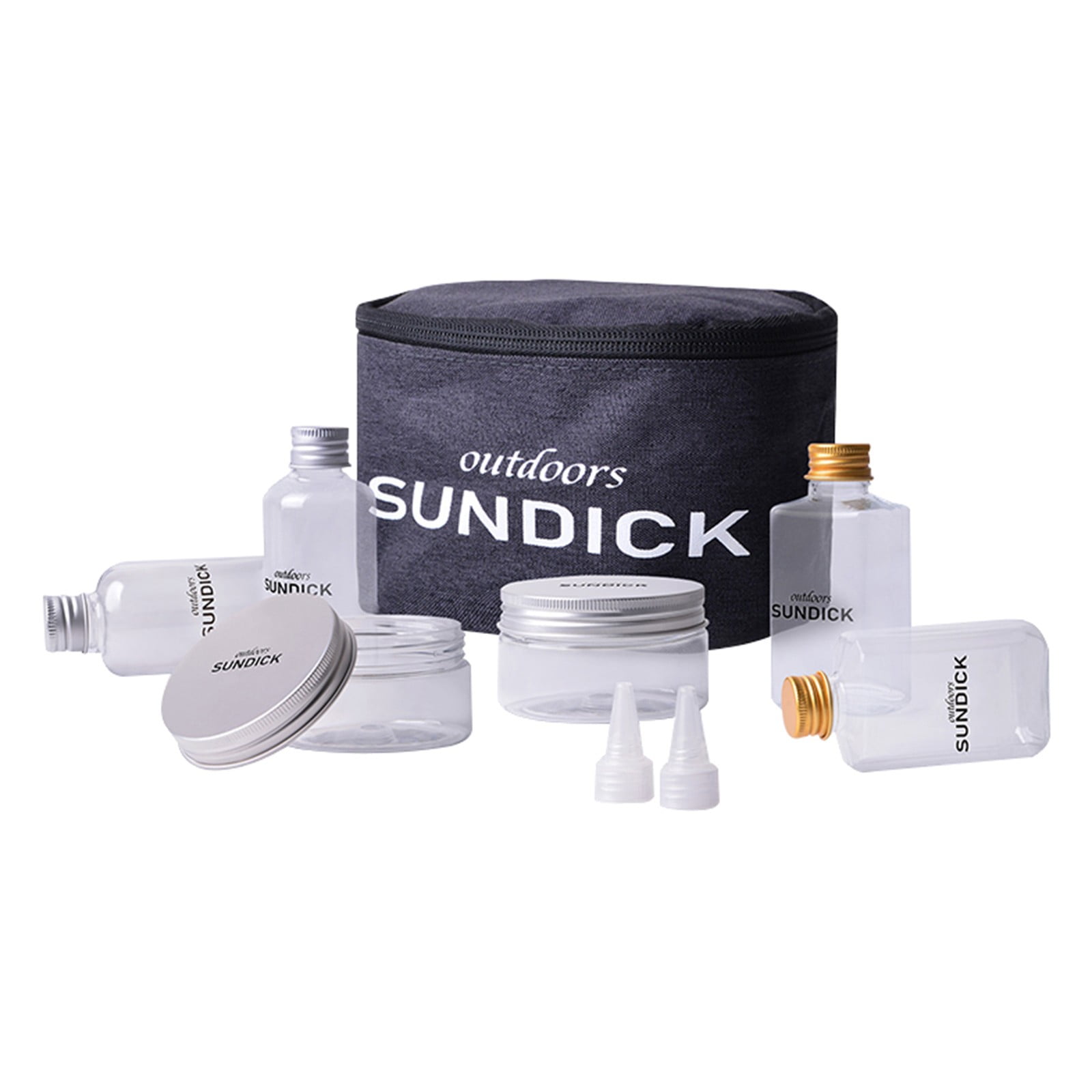 Versatile Travel Spice Jar Set 8pcs Kit for Salt Pepper and Condiments ...