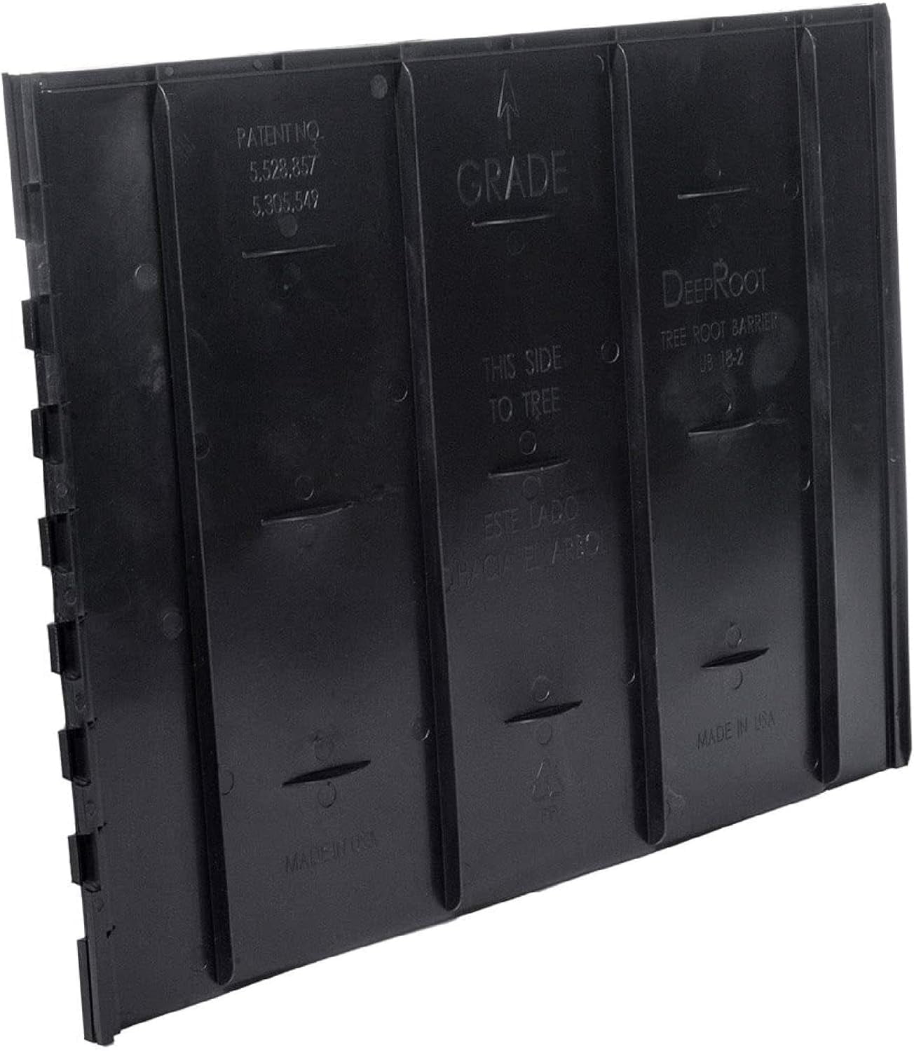 Versatile Tree Circle Weed Barrier with 90 Vertical Ribs, Heavy-Duty ...