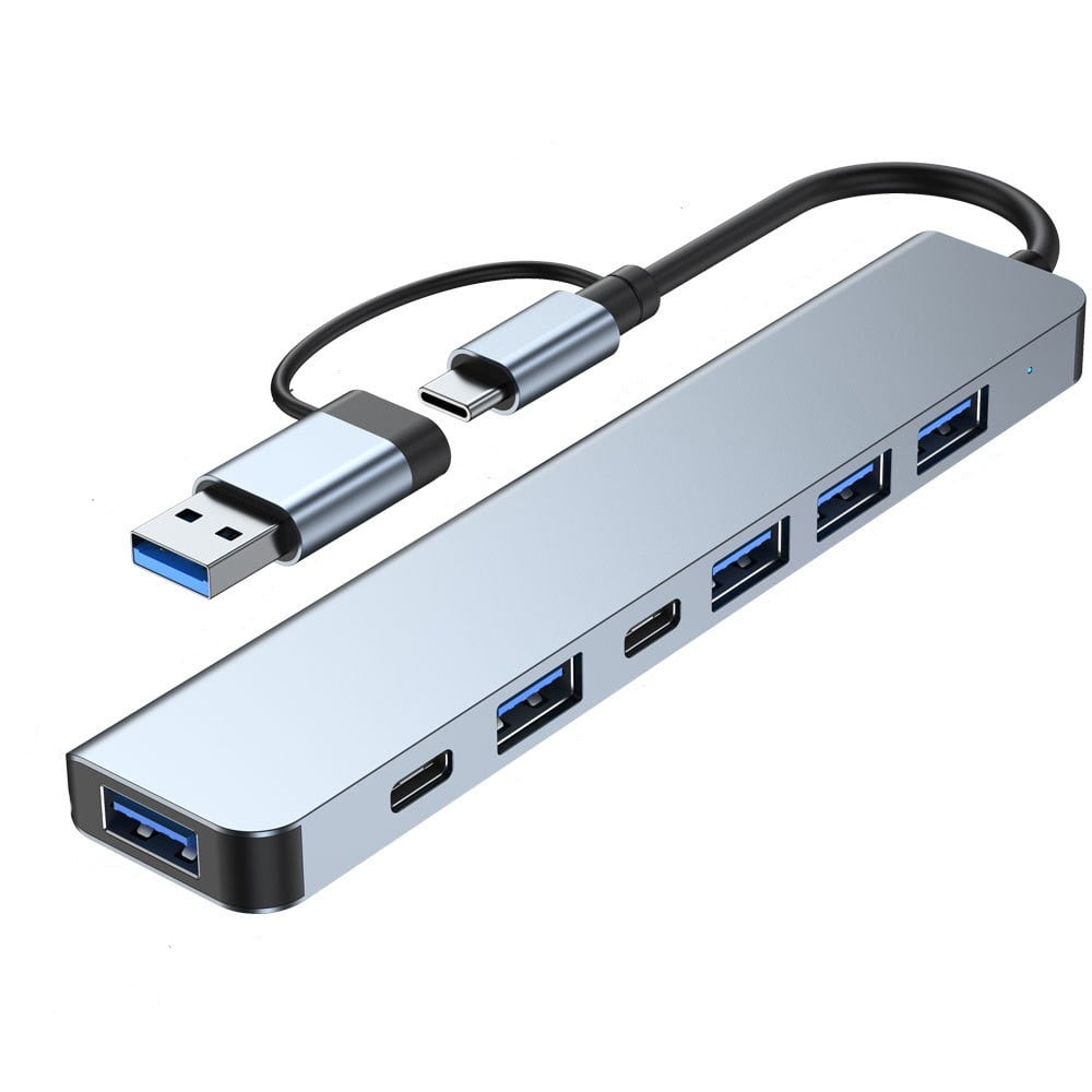 Versatile Type C Hub 7 Port USB Expansion Hub For Laptops And Tablets ...