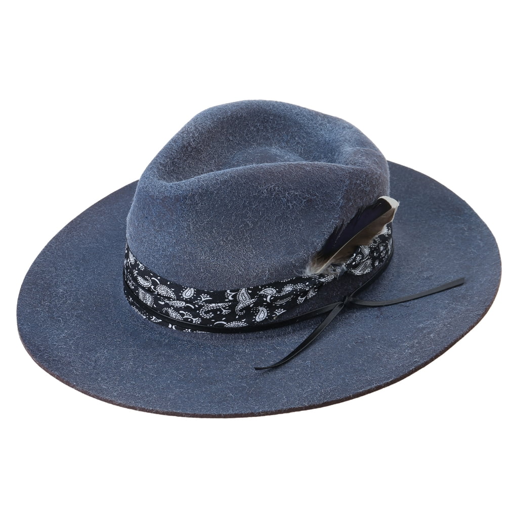 Versatile Unique Wool Felt Hat with Distressed Hats Wide Brim for Men ...