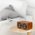 Versatile Wood Bluetooth Speaker - Handcrafted Design, Compact Retro ...