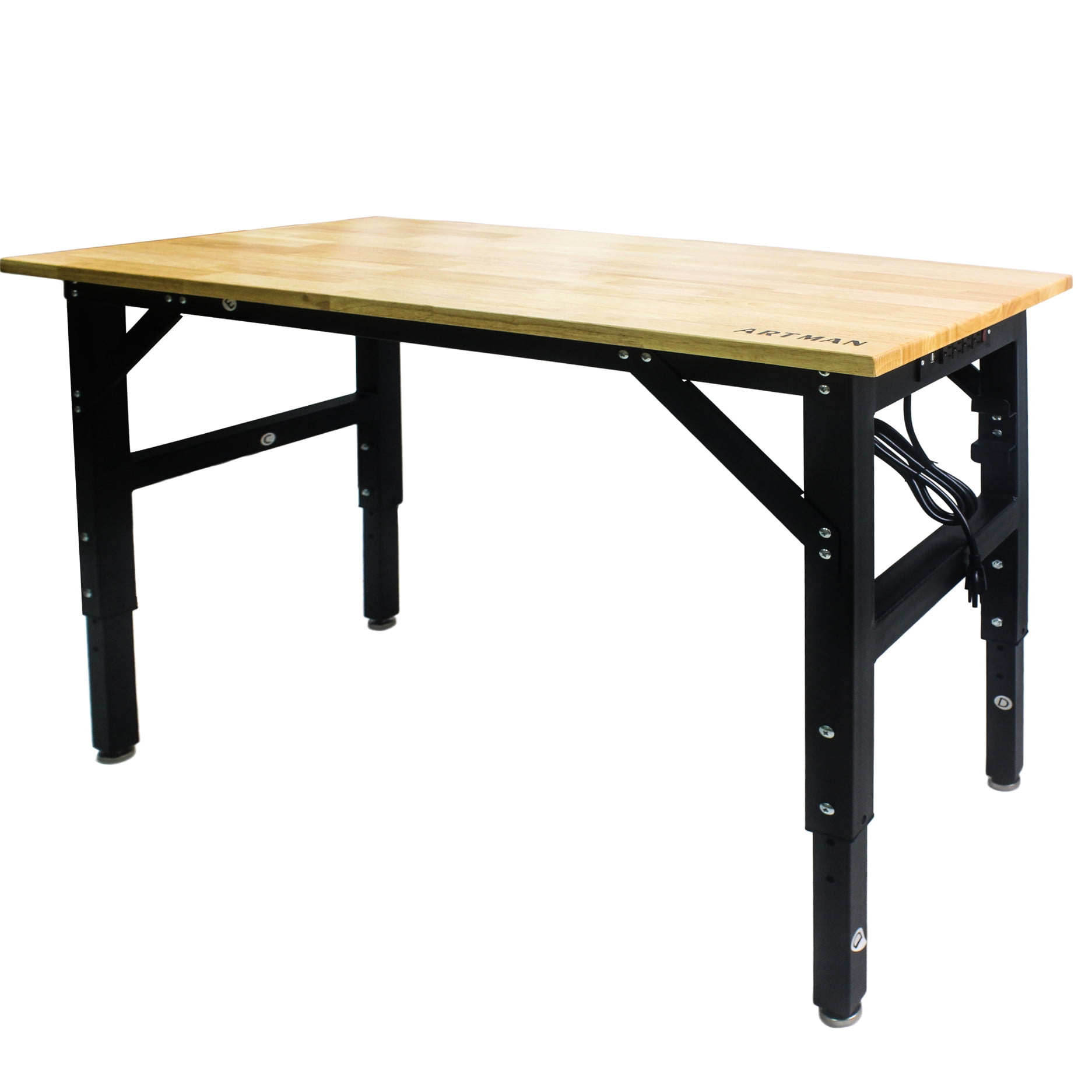 Versatile Workstation With Socket And - Wood Top - Suitable For A Range ...