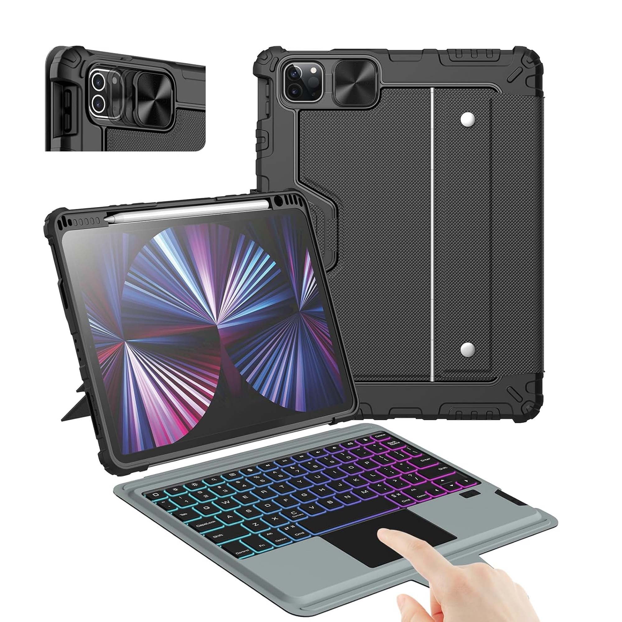 Versatile keyboard Case for iPad with Magic Trackpad, Detachable ...