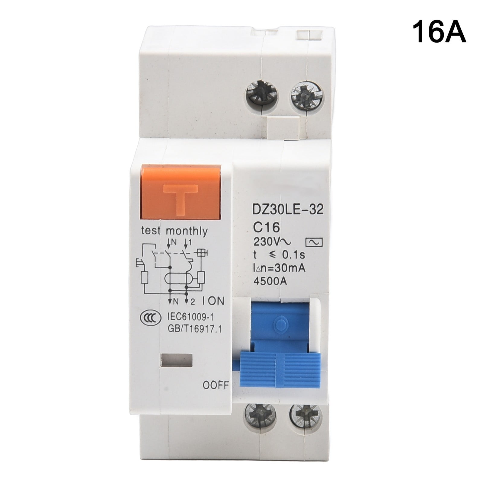 Versatile leakage circuit breaker for 1P+N 6 32A applications TPNL DPNL ...