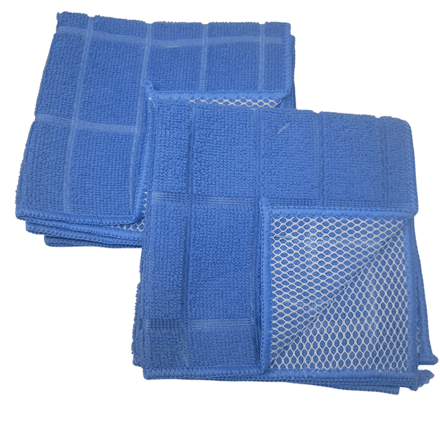 Versatility 12x12 Inch Microfiber Kitchen Cloth, Mesh Scrubber Side ...