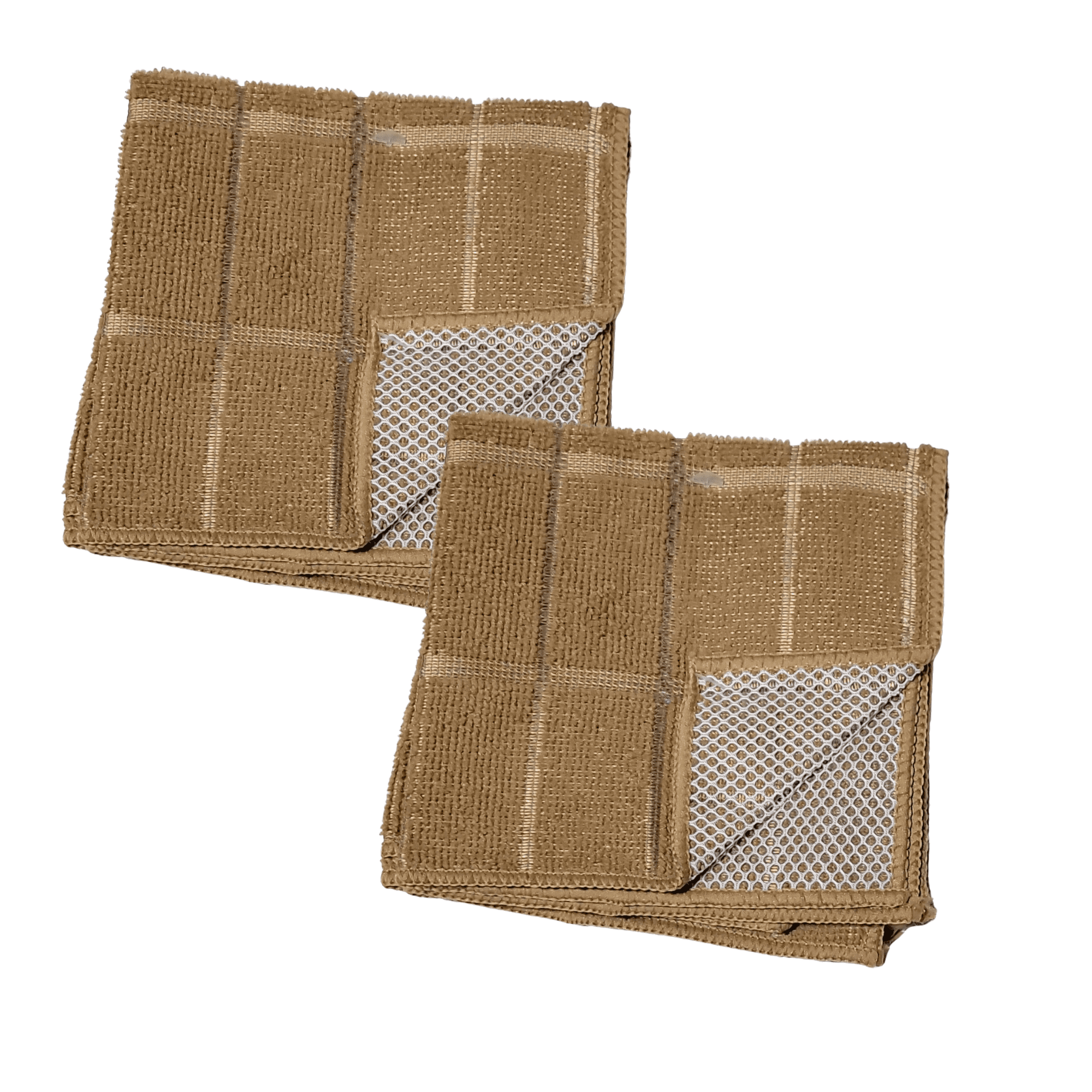 Versatility Dish Rags Brown Microfiber Mesh Scrubber Dishcloths, 4 ...