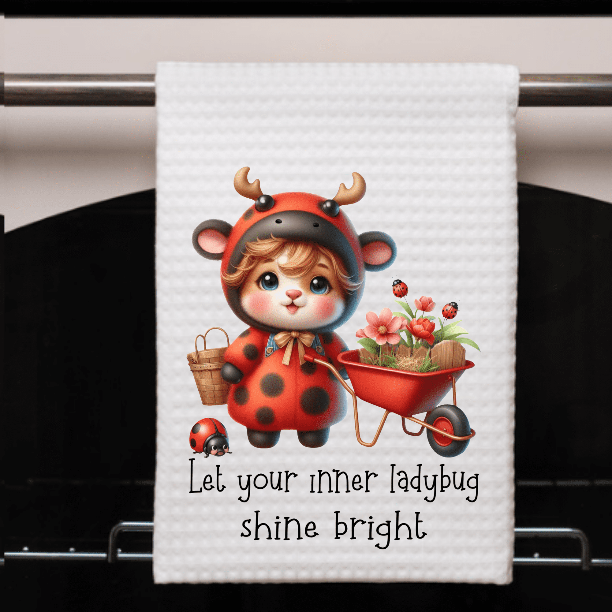 Versatility Dish Towel Ladybug Cute Kitchen Décor 16x24 - Walmart.com