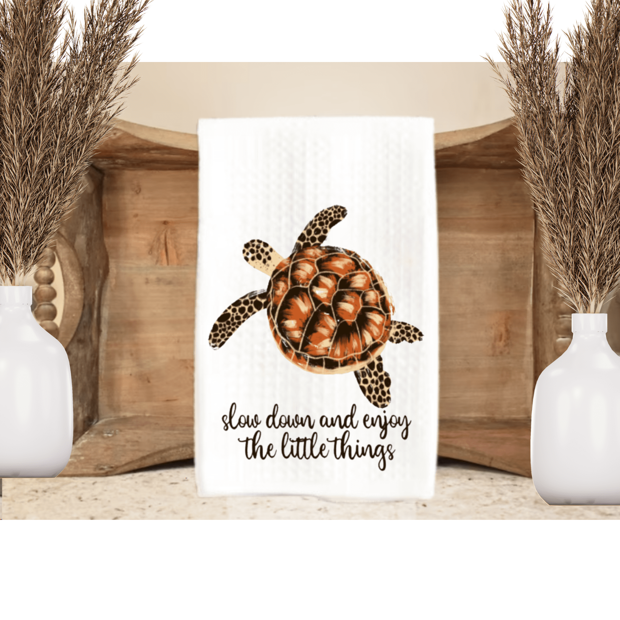 Versatility Kitchen Dish Towel Sea Turtle 16x24 Soft Waffle Weave ...
